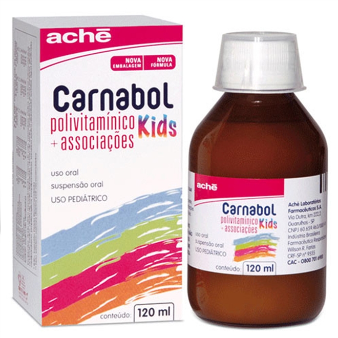 Carnabol Xarope Kids 120ml / Compre Aqui - Farmabem