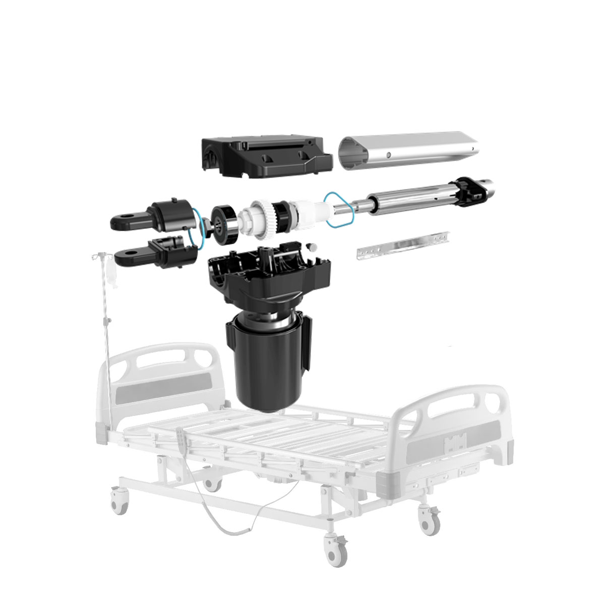 Kit de Motorização para Cama Hospitalar DX3 Dellamed