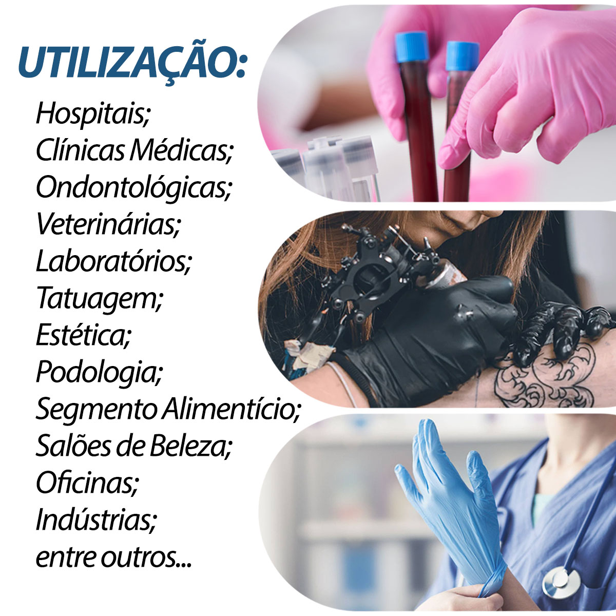 Luva Nitrila Para Procedimento Sem Pó Rosa 100UN / Compre Aqui - Farmabem