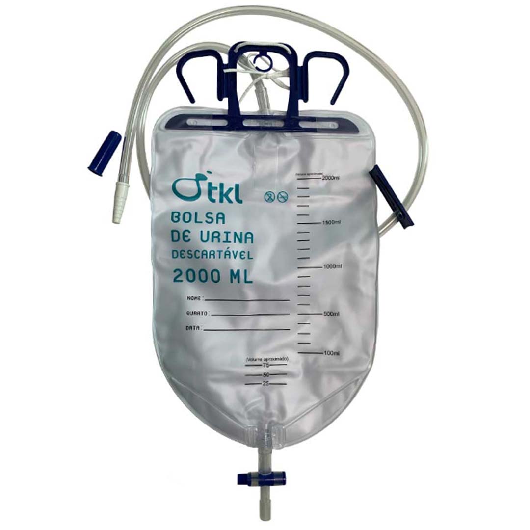 COLETOR URINA BOLSA SF 2000ML Sem FILTRO Sem PONTO COLETA C/ VALV. ANTI ...
