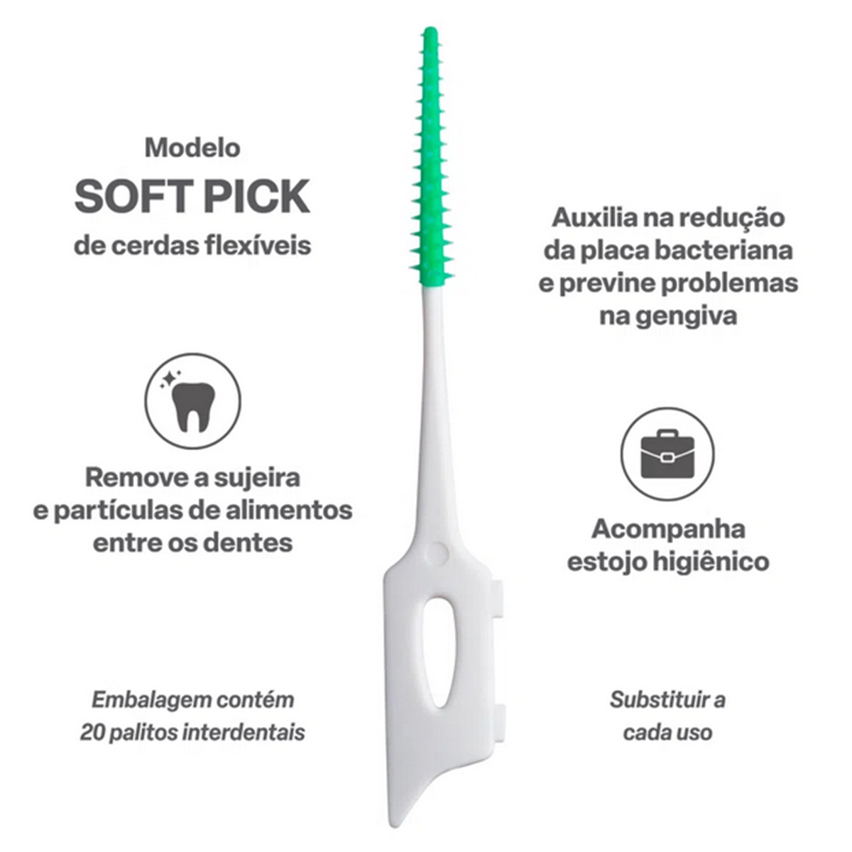 Palito Escova Interdental Soft Pick