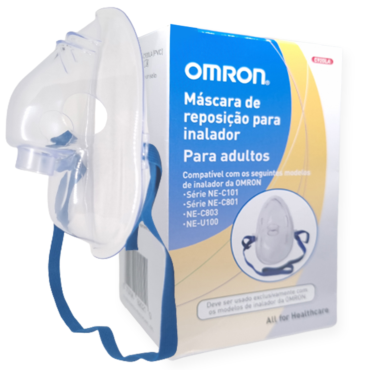 Máscara Adulto Para Nebulizador e Inalador Omron / Compre Aqui - Farmabem