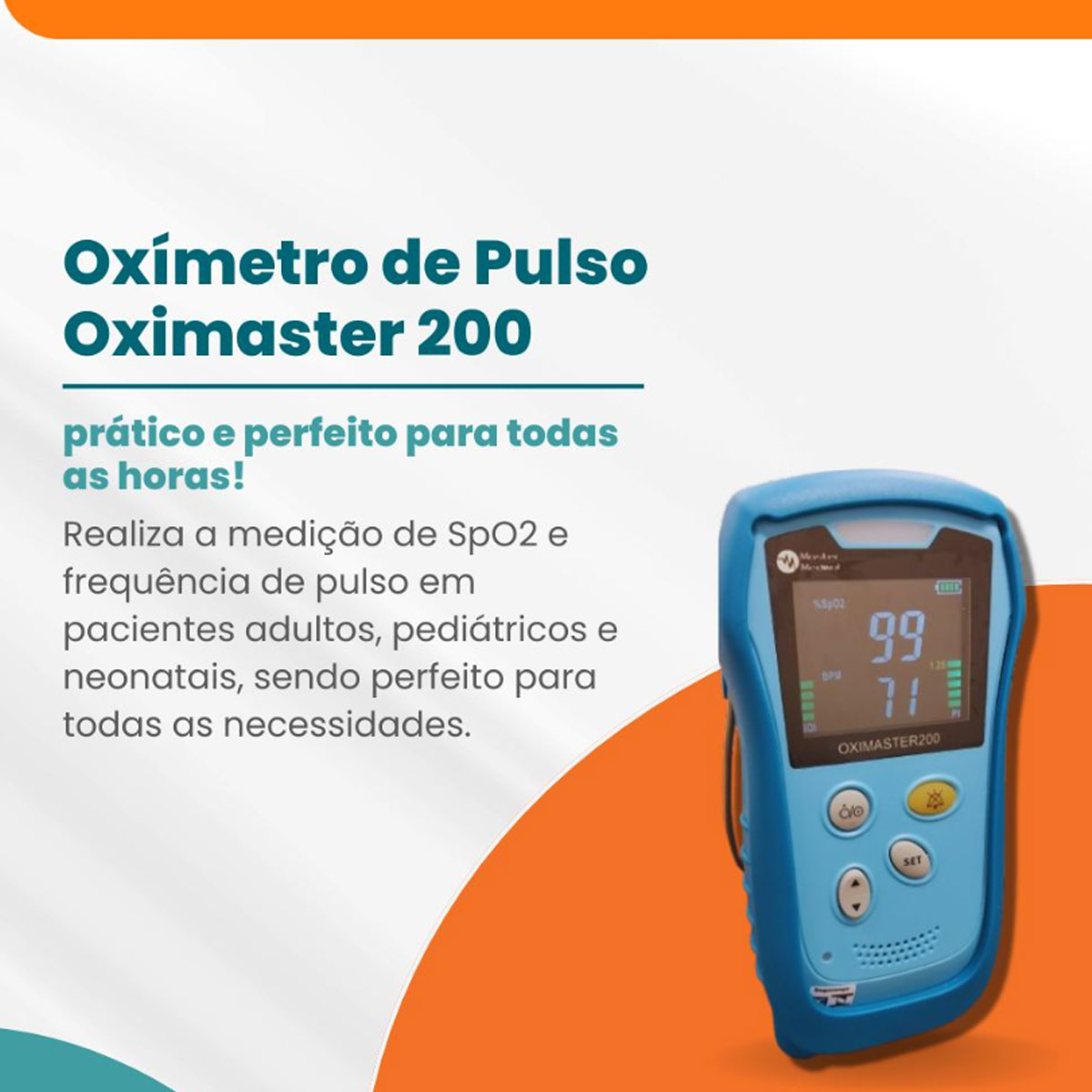 Oxímetro de Pulso Portátil Oxi Master 200-061599