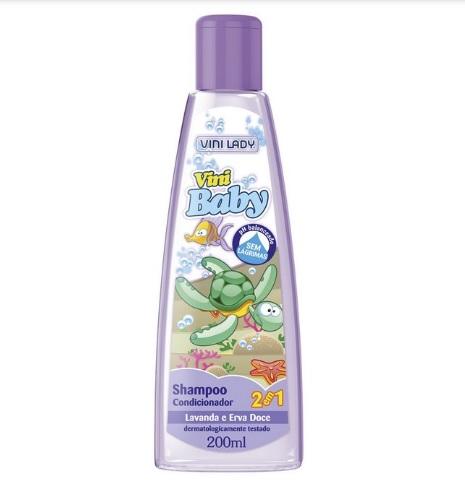 Shampoo e Condicionador Vini Baby Lavanda e Erva Doce 200ml